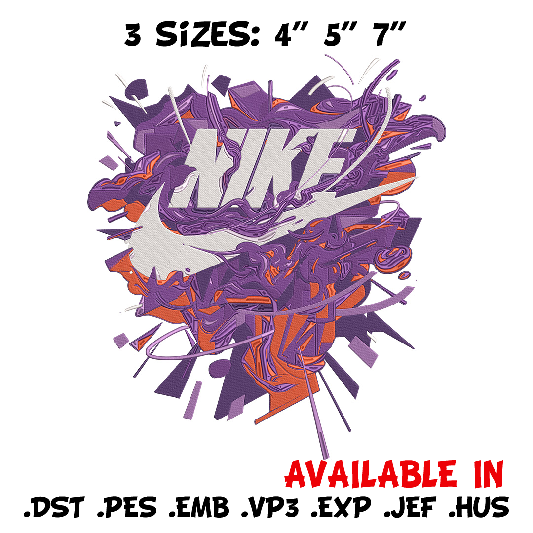 Nike logo Embroidery Design, Logo Embroidery, Embroidery Fil | Inspire ...