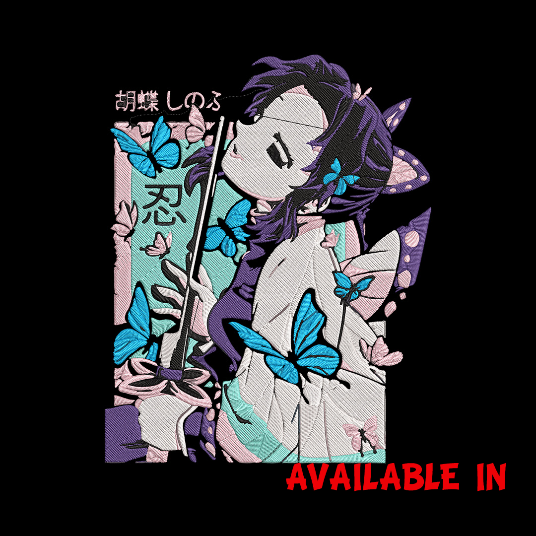 Shinobu poster Embroidery Design, Demon slayer Embroidery,Em | Inspire ...