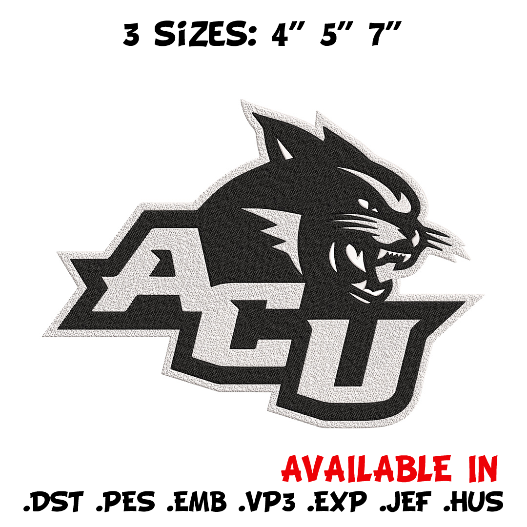 Abilene Christian logo embroidery design, Sport embroidery, | Inspire ...