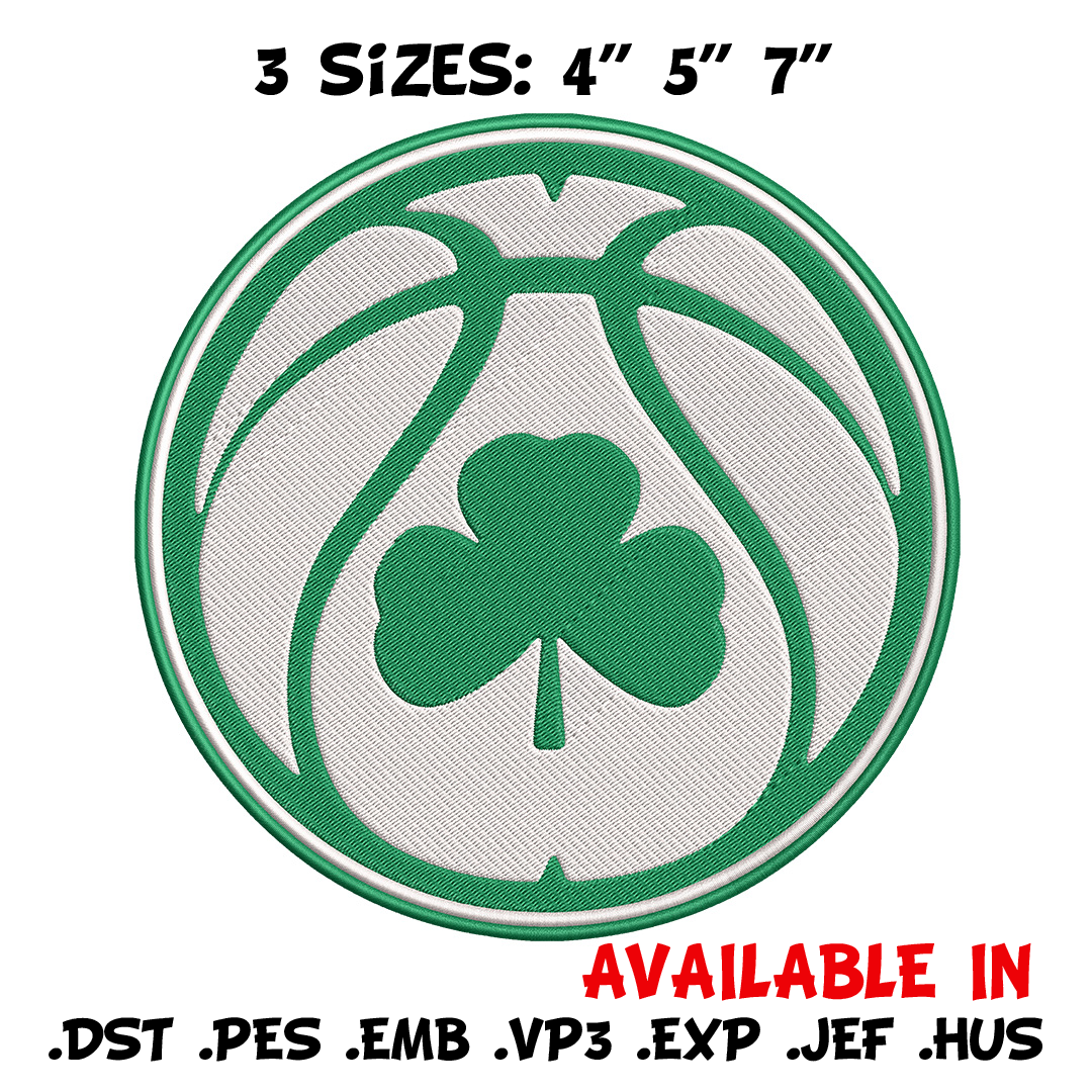 Boston Celtics logo embroidery design, NBA embroidery,Sport | Inspire ...