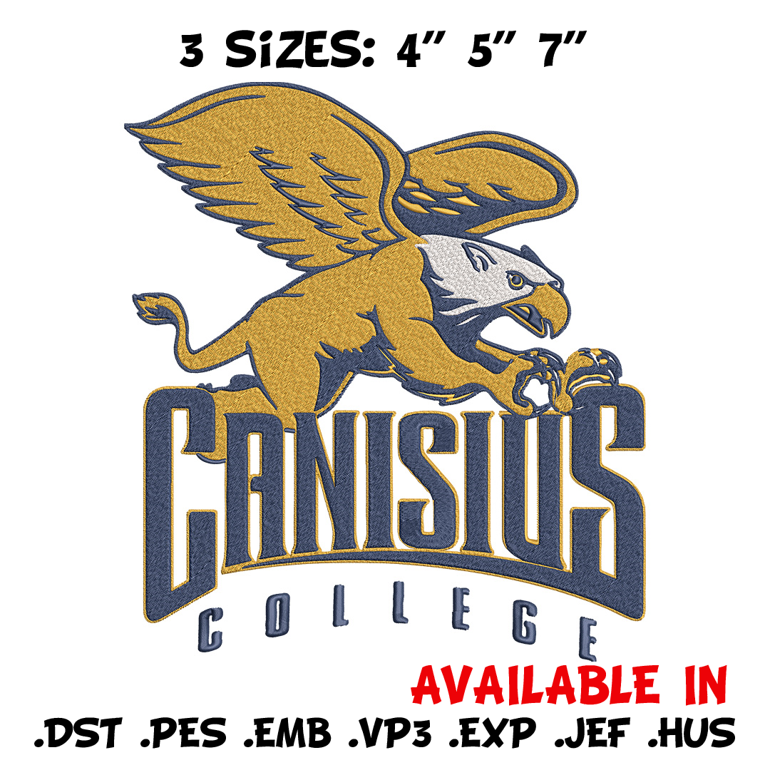 Canisius College Logo embroidery design, NCAA embroidery,Spo | Inspire ...