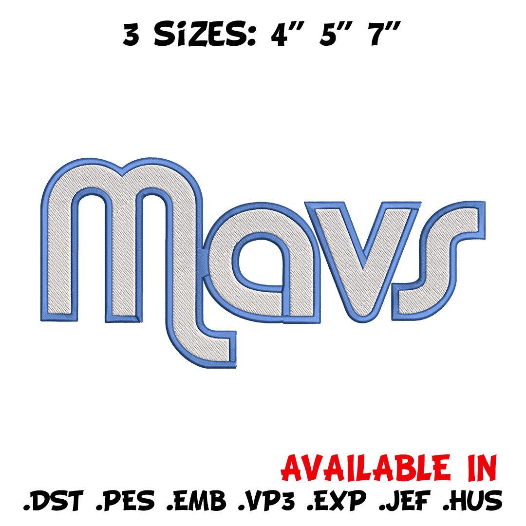 Dallas Mavericks logo embroidery design, NBA embroidery,Spor | Inspire ...