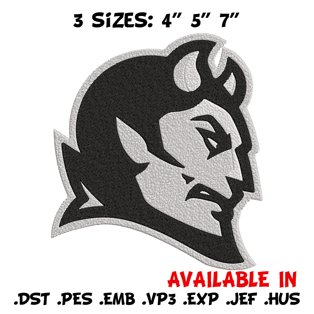 Duke Blue Devils logo embroidery design, NCAA embroidery,Spo | Inspire ...