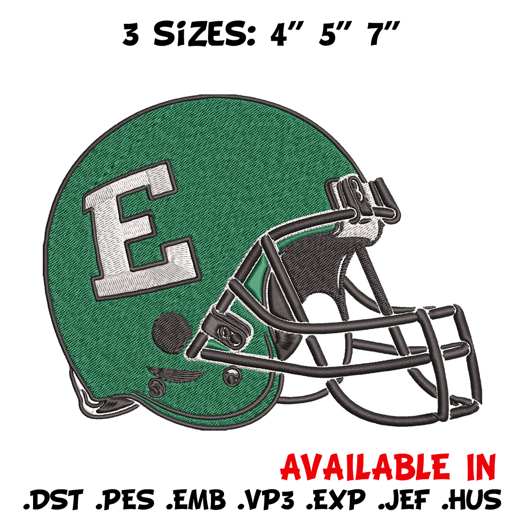 Eastern Michigan helmet embroidery design, NCAA embroidery, | Inspire ...
