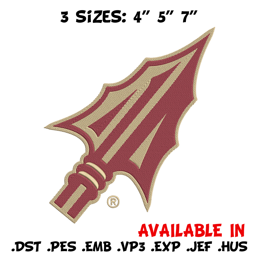 Florida State logo embroidery design, Sport embroidery, logo | Inspire ...