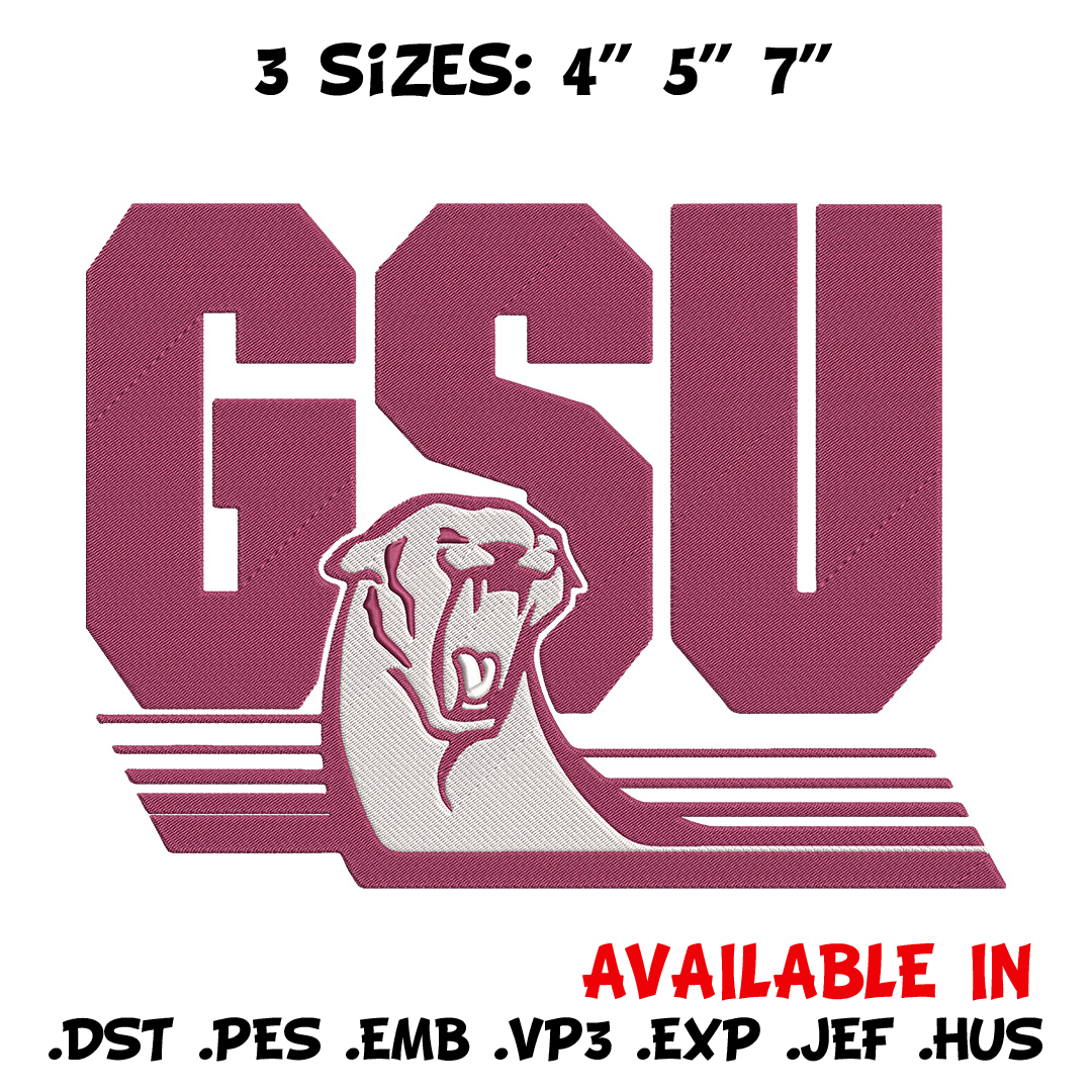 Georgia State logo embroidery design, NCAA embroidery, Sport | Inspire ...