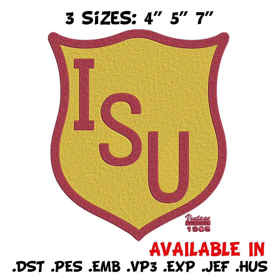 Iowa State logo embroidery design,NCAA embroidery, Sport emb | Inspire ...