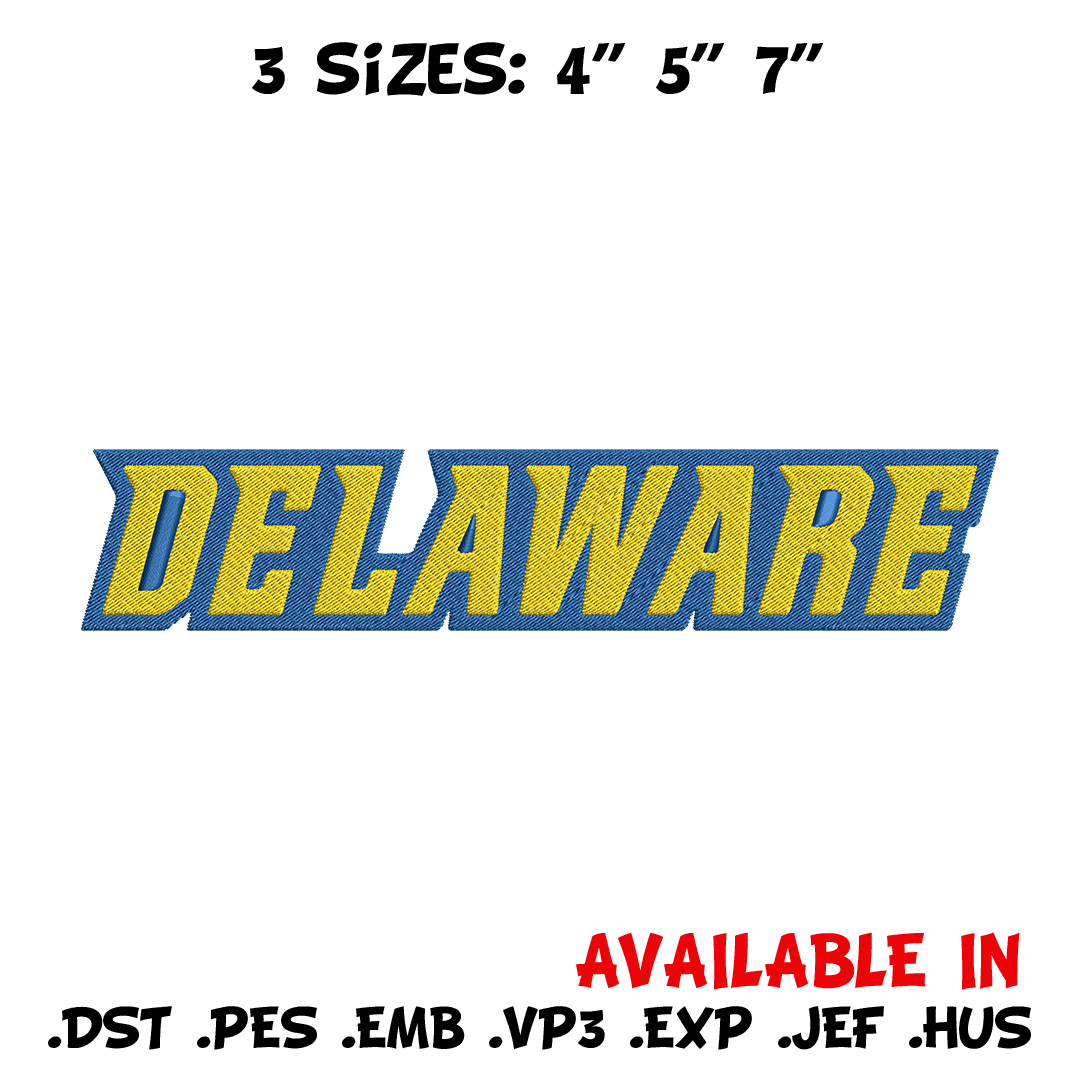 University of Delaware logo embroidery design, NCAA embroide | Inspire ...
