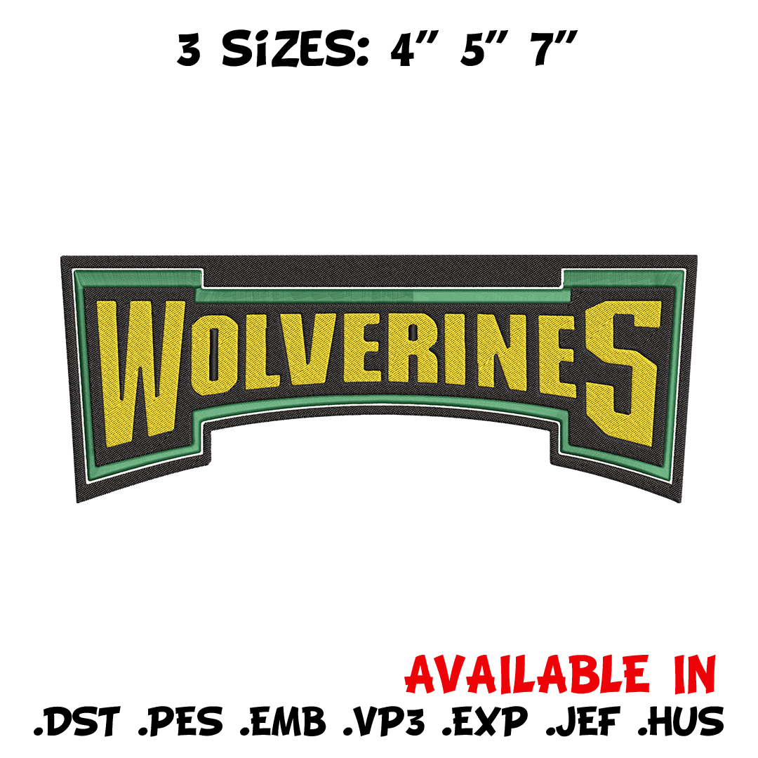 Utah Valley Wolverines logo embroidery design, NCAA embroide | Inspire ...