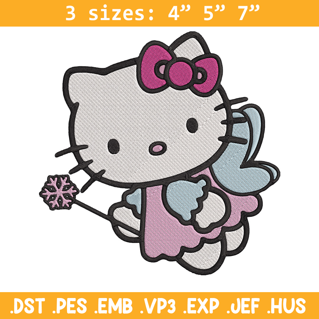 Hello kitty fairy Embroidery Design, Hello kitty Embroidery, | Inspire ...