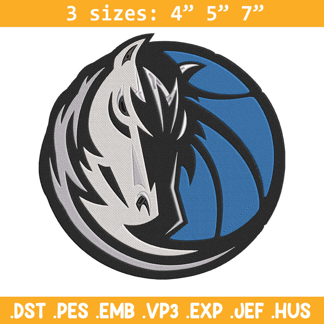 Dallas Mavericks logo embroidery design, NBA embroidery, Spo | Inspire ...