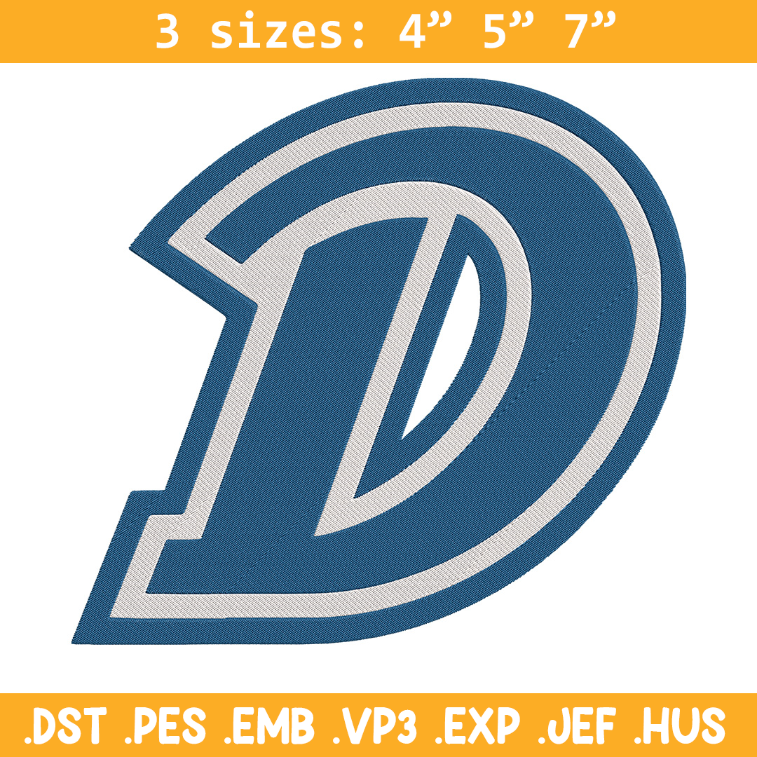 Drake University logo embroidery design, NCAA embroidery,Spo - Inspire ...