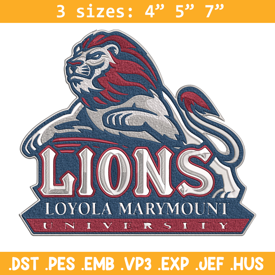 Loyola Marymount logo embroidery design, Sport embroidery, l - Inspire ...