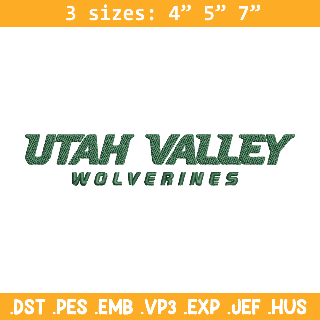 Utah Valley University embroidery design, NCAA embroidery, S | Inspire ...