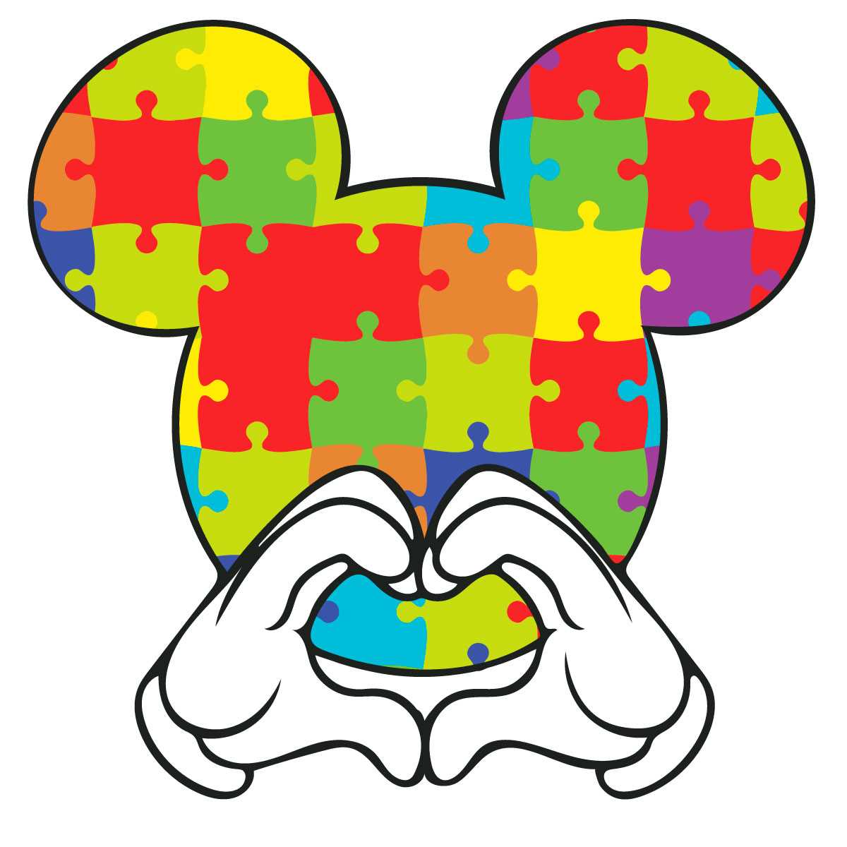 Mickey Autism Svg, Trending Svg, Mickey Svg, Autism Awarenes | Inspire ...