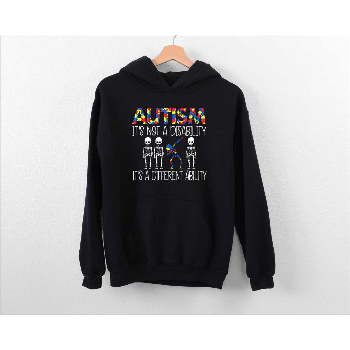 Skeleton Autism Hoodie, Autistic Pride Hoodie, Neurodiversit | Inspire ...