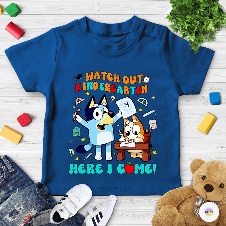 Bluey Back To School Shirt, Bluey Bingo Bandit Here I Come T | Inspire ...