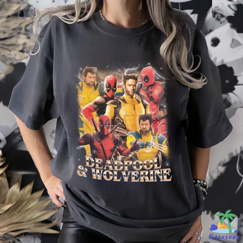 Deadpool Wolverine Bootleg Shirt | Retro Wolverine Deadpool | Inspire ...