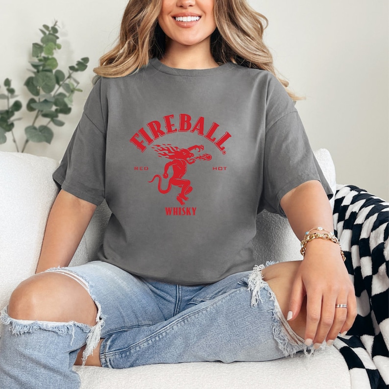 Fireball Tee shirt, FireBall t shirt , Fire ball alcohol, ha | Inspire ...