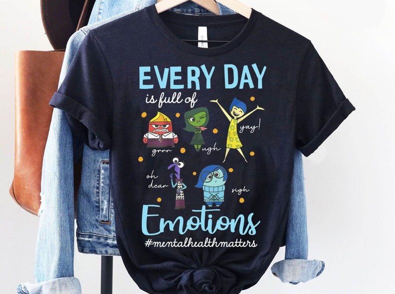 Every Day Emotions Mental Health Matter Shirt | Inside Out D | Inspire ...