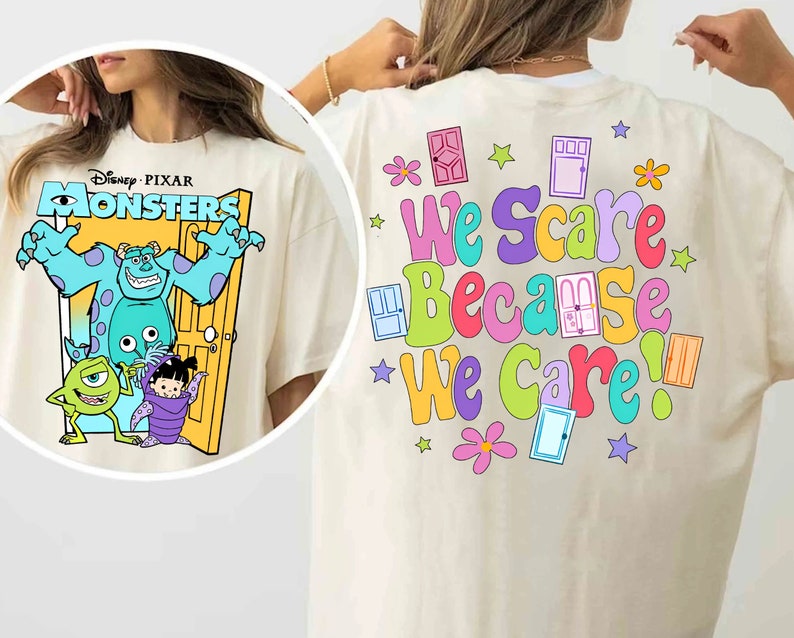 Retro 2-Sided Disney Pixar Monster University Shirt | We Sca - Inspire ...