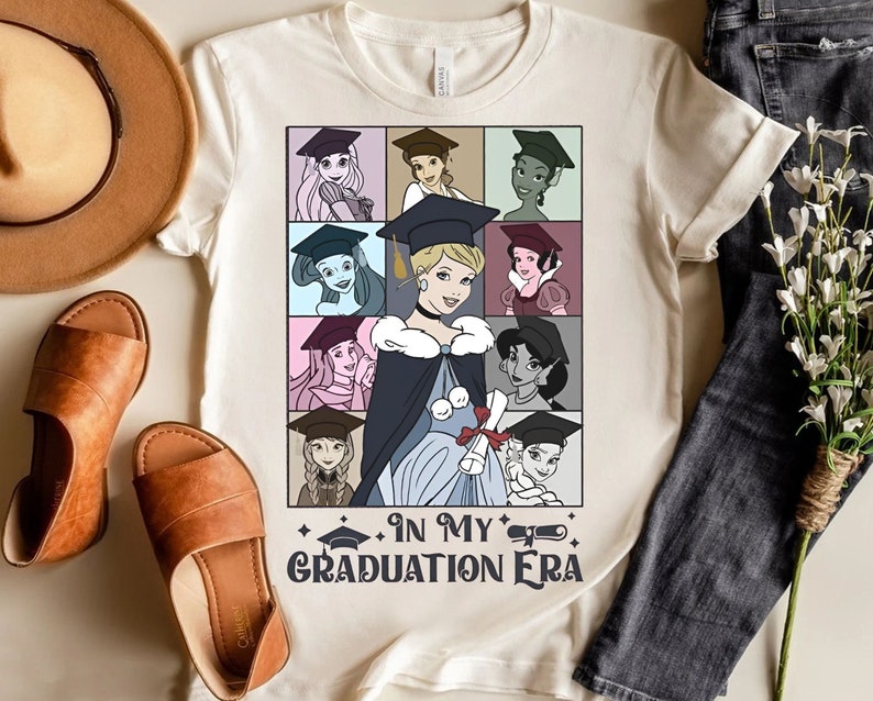 In My Graduation Era Disney Princess Shirt | Graduate Class | Inspire ...