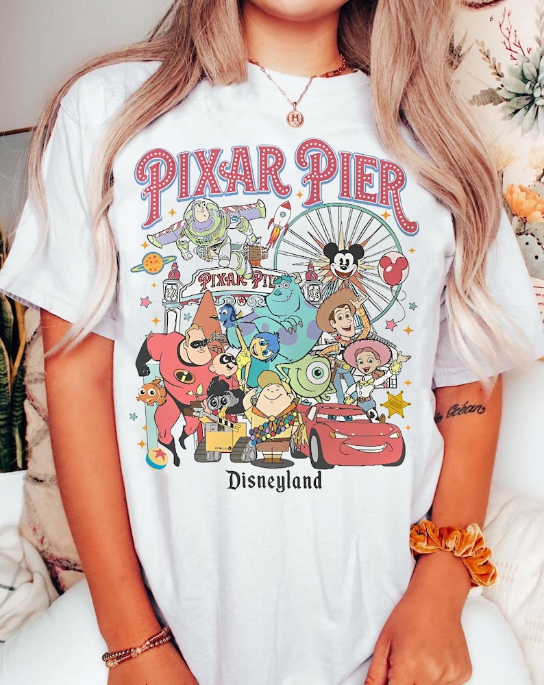Retro Disney Pixar Fest 2024 Shirt | Meet Me At Pixar Pier T | Inspire ...