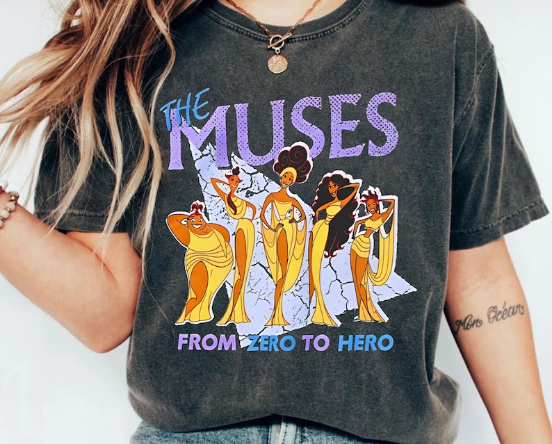 Retro The Muses Zero To Hero Shirt | Funny Disney Hercules T | Inspire ...