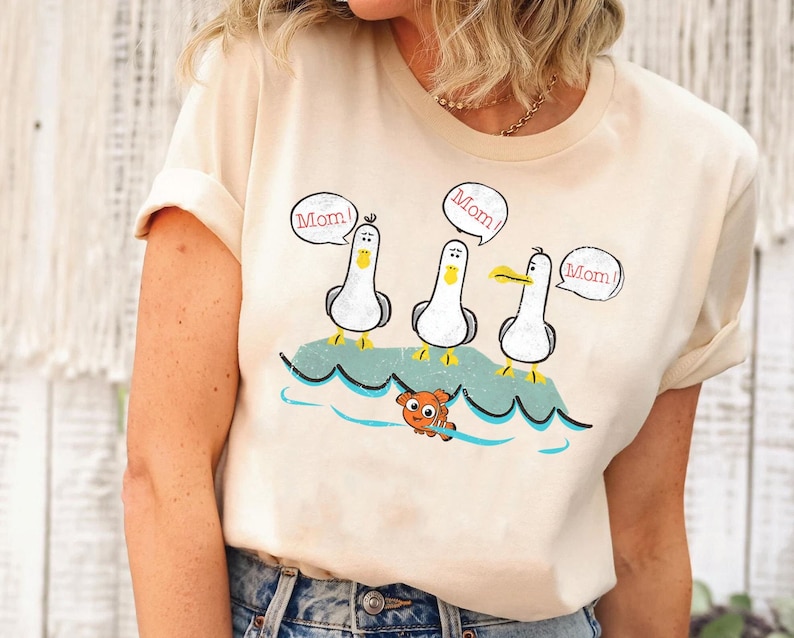 Cute Disney Pixar Finding Nemo Shirt | Funny Seagulls Mom T- | Inspire ...