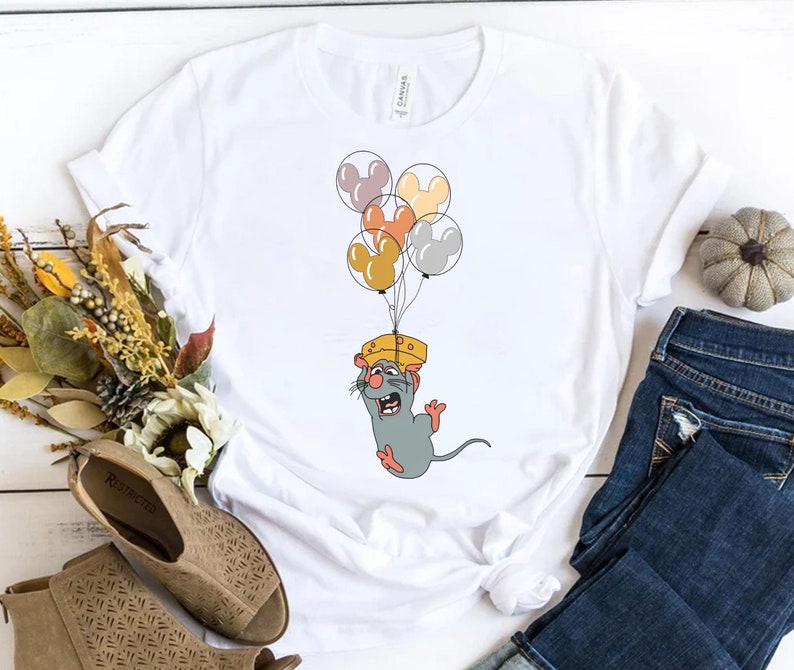 Disney Remy Mouse Chef Mickey Balloon Shirt | Retro Disney R - Inspire ...