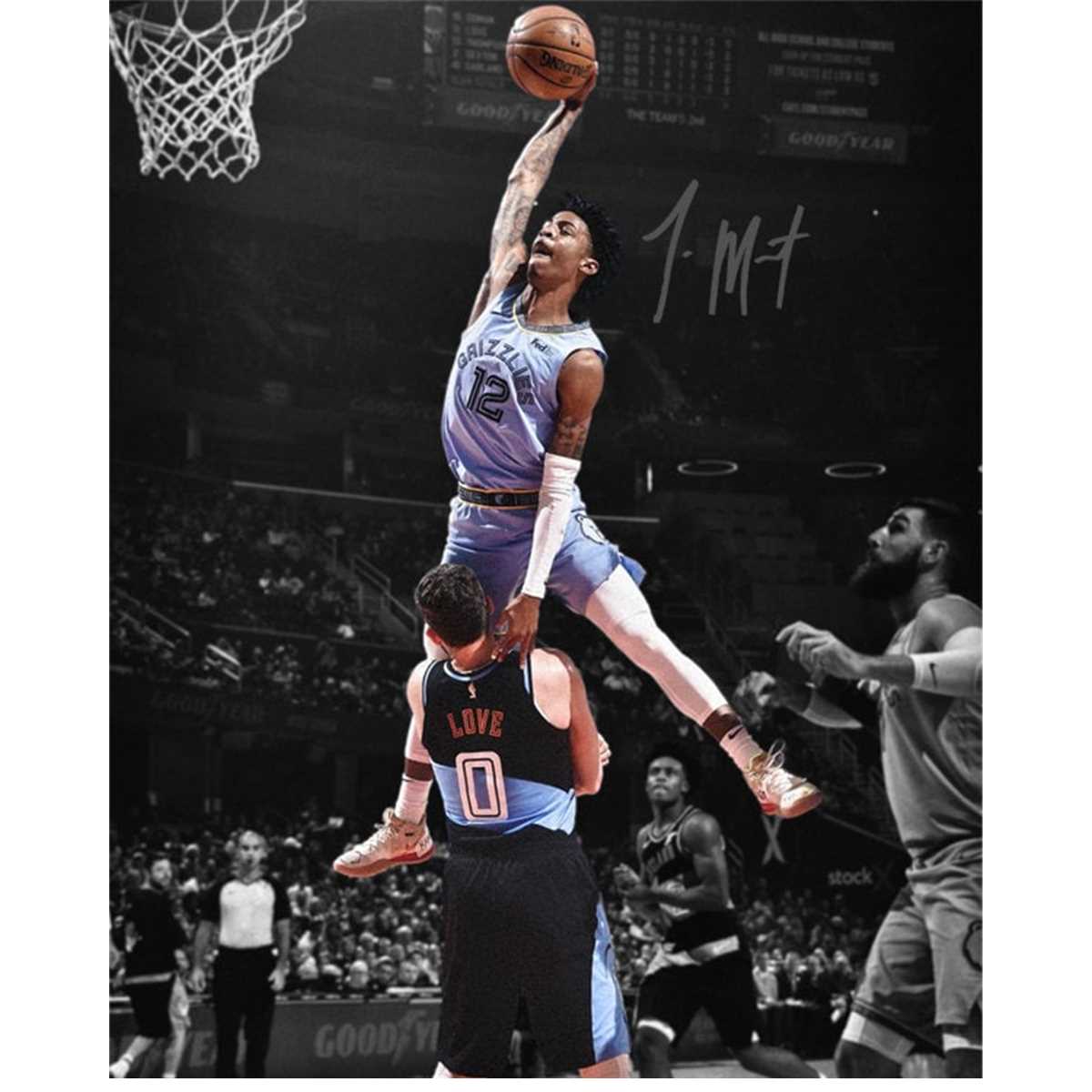 Ja Morant Monster Dunk Signed Photo Autograph Print Poster W | Inspire ...