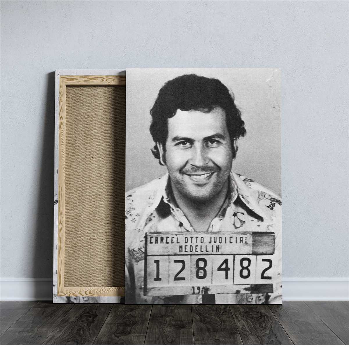 Pablo Escobar Mugshot Poster, Narcos Black And White police | Inspire ...