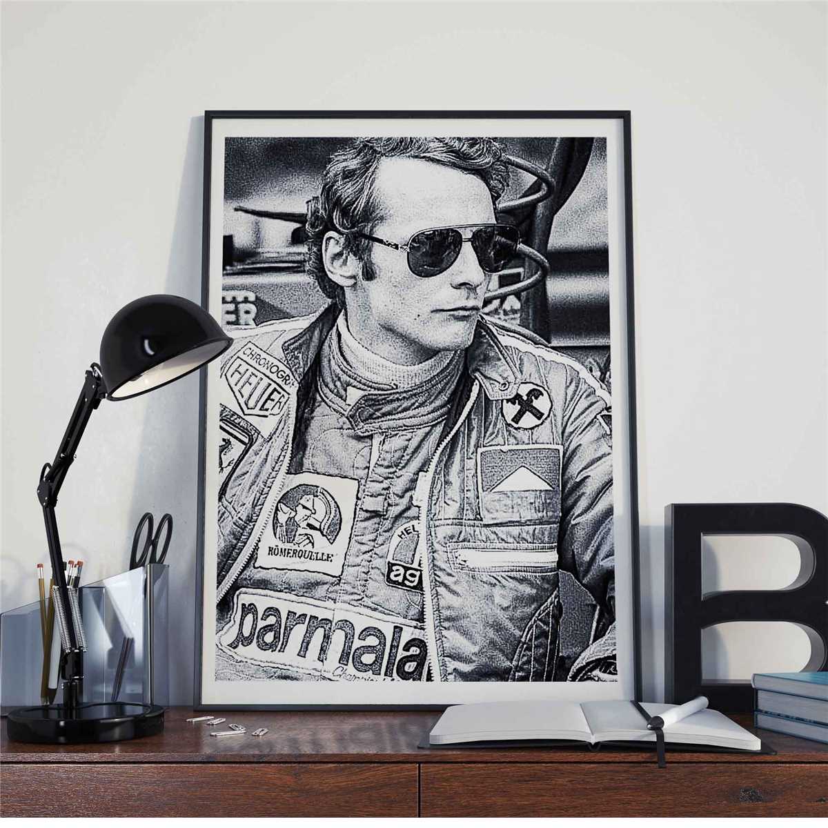 Niki Lauda Poster Print - Formula 1 Ferrari and Mercedes F1 | Inspire ...
