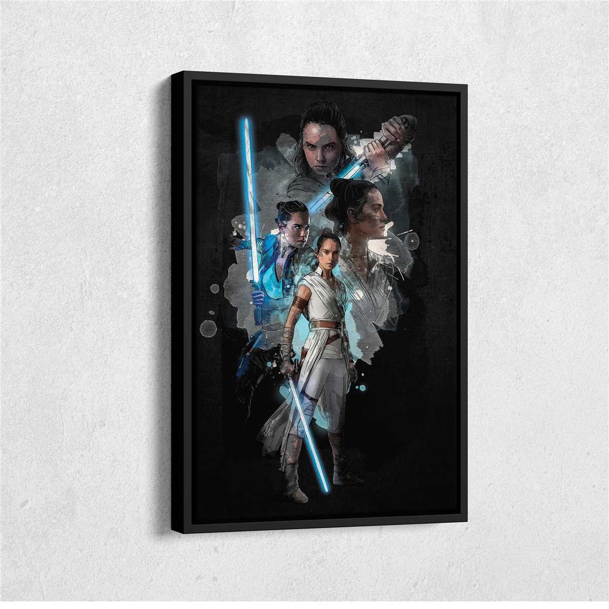 Rey Skywalker Poster Star Wars Art Canvas Wall Art Print Hom | Inspire ...