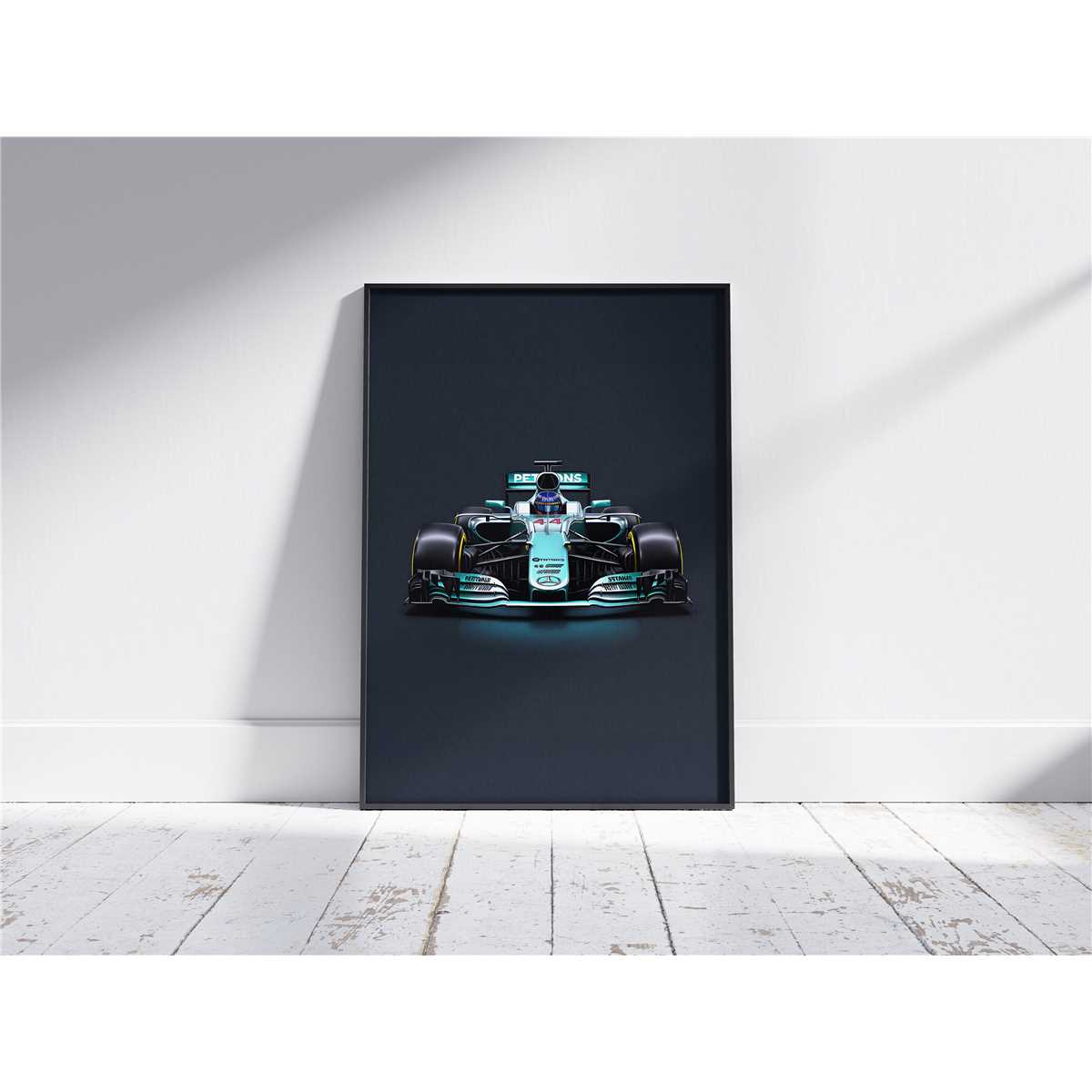 Lewis Hamilton F1 Car Poster Print, Mercedes AMG Petronas, W | Inspire ...