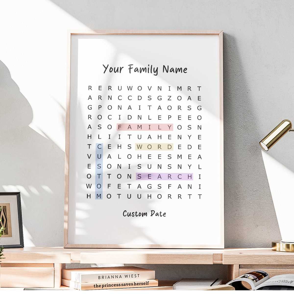 Custom Word Search Poster, Personalized Word Search Download - Inspire ...