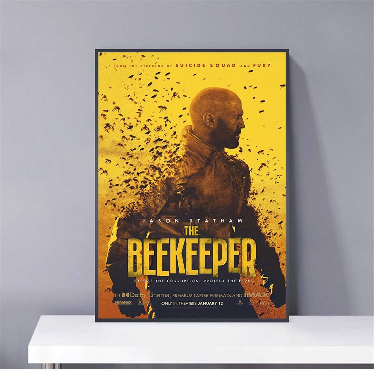 The Beekeeper 2024 Movie Poster jason statham film Druck PV | Inspire ...