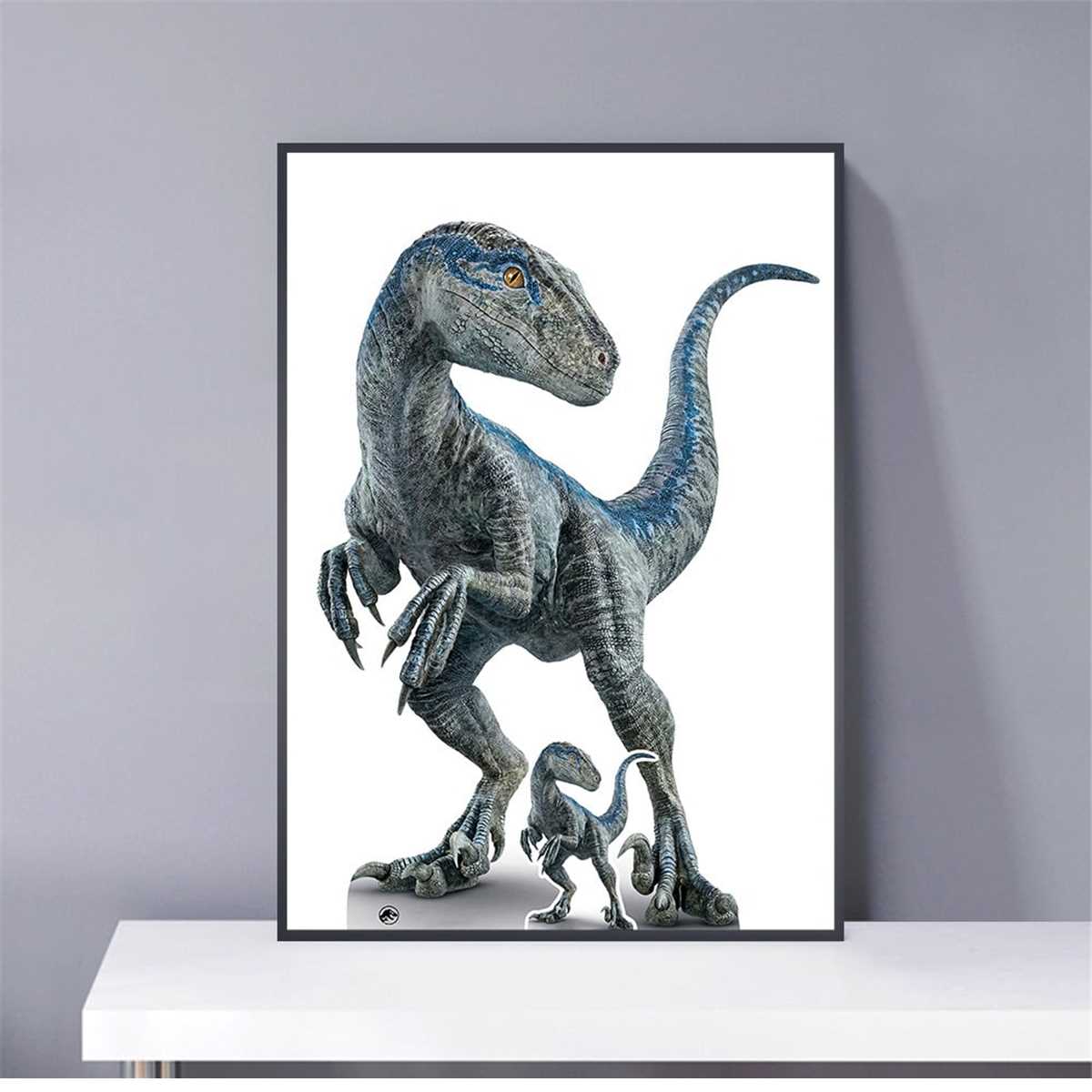 Jurassic World - Mother Blue Raptor - Pappaufsteller Standy | Inspire ...