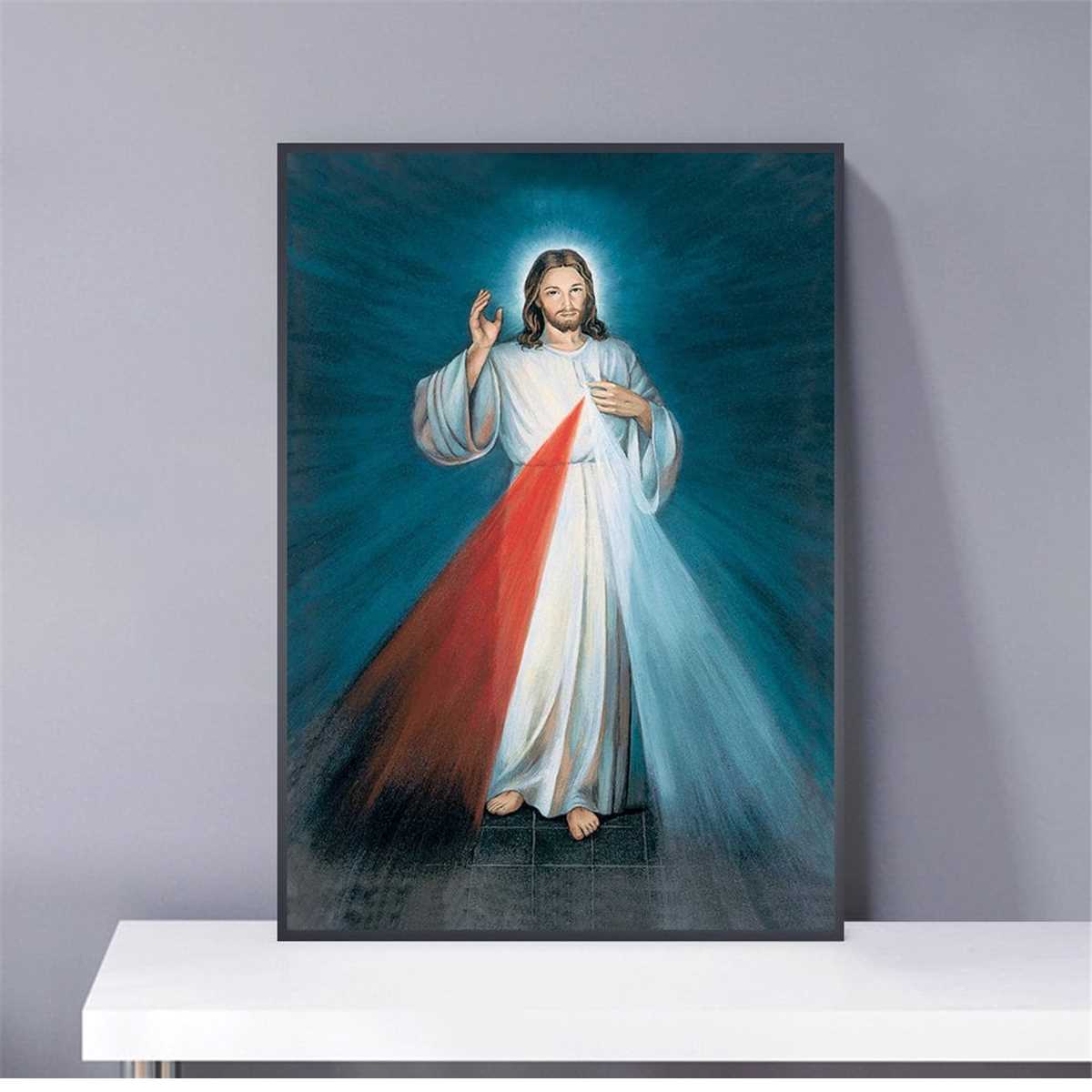 Divine Mercy Love Jesus Christ Motivational Movie Poster PVC | Inspire ...