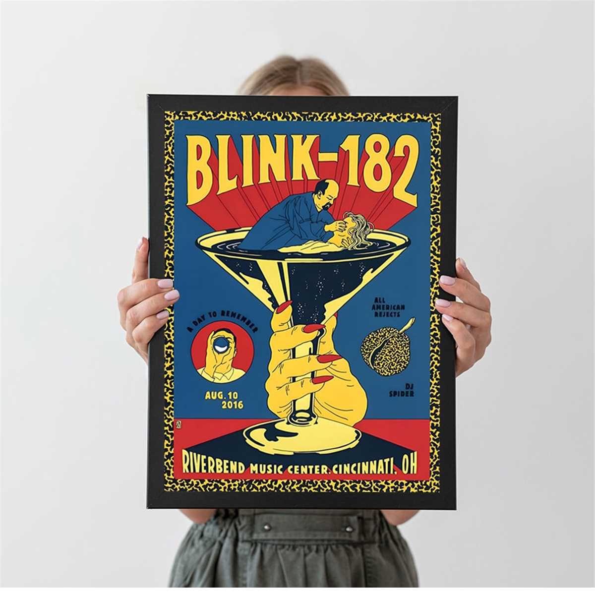 Blink 182 Gig Music Concert Poster Classic Retro Rock Vintag - Inspire ...