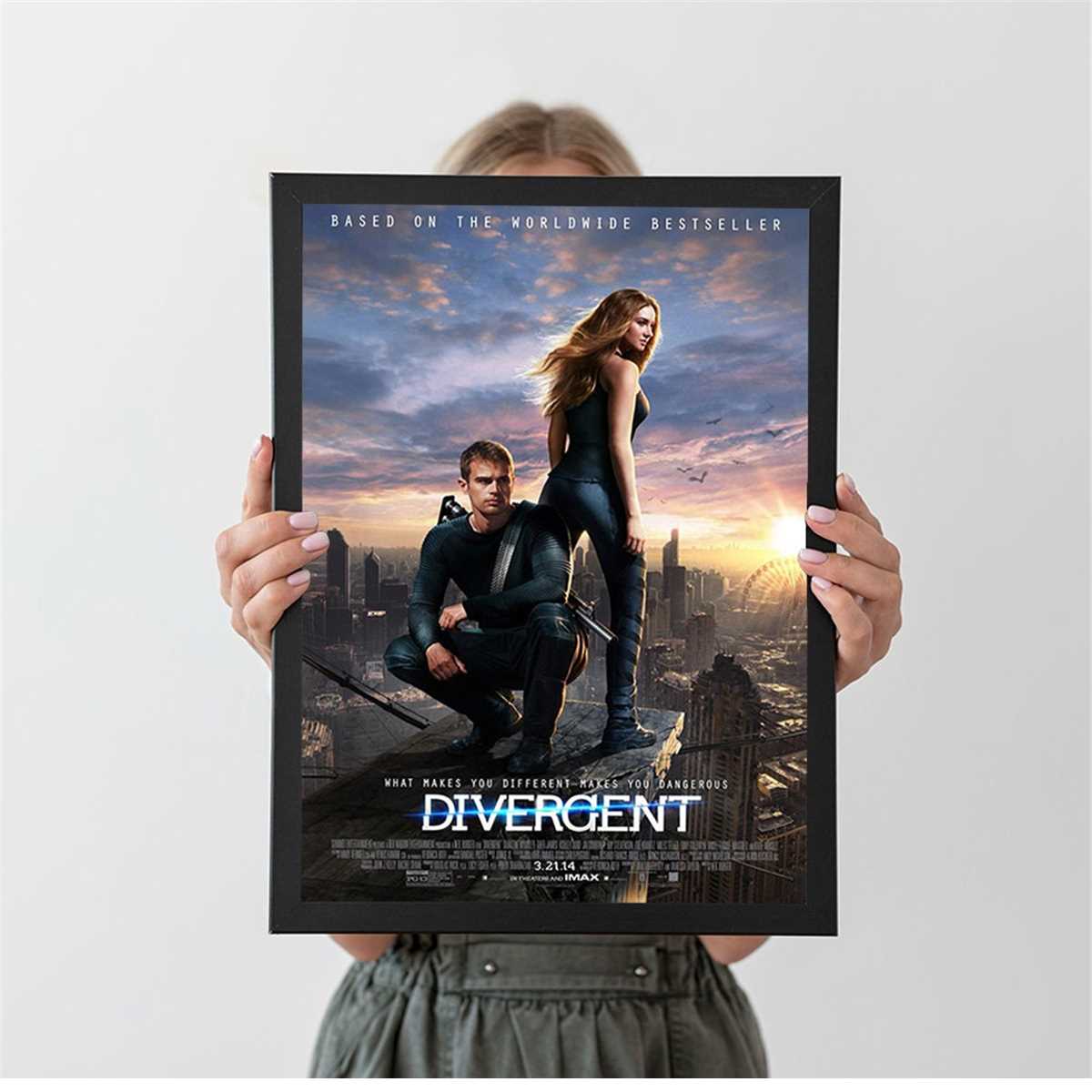 Divergent Classic Cinema Movie Poster, A4 A3 A2 A1, Wall Dec | Inspire ...
