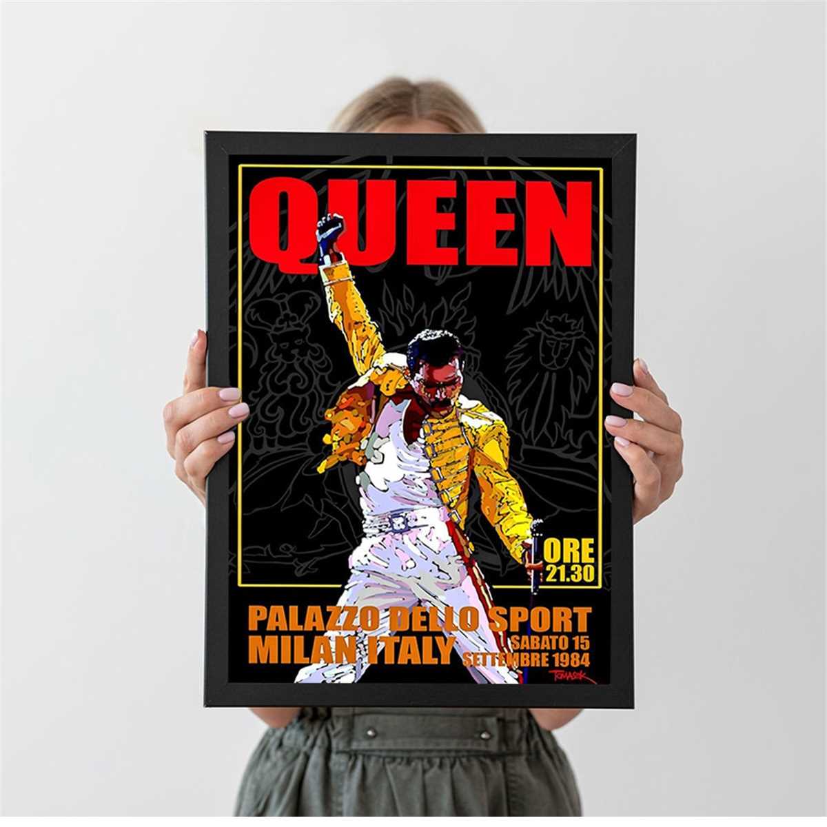 QUEEN Poster, Rock Vintage Room Decor Poster, Music Freddy M | Inspire ...