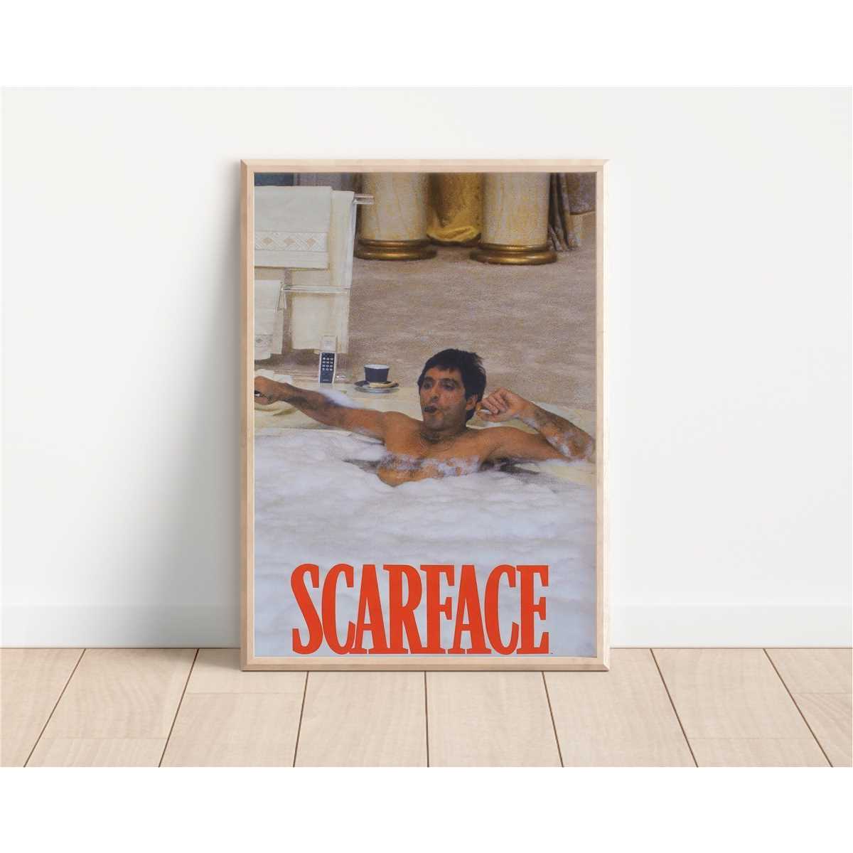 Scarface Movie Poster | Scarface Wall Decor | Scarface Poste | Inspire ...