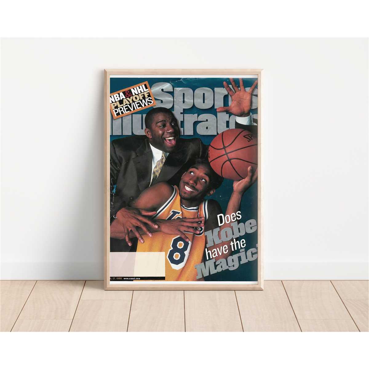Kobe Bryant Basketball Poster | Magic Johnson Poster | Sport | Inspire ...