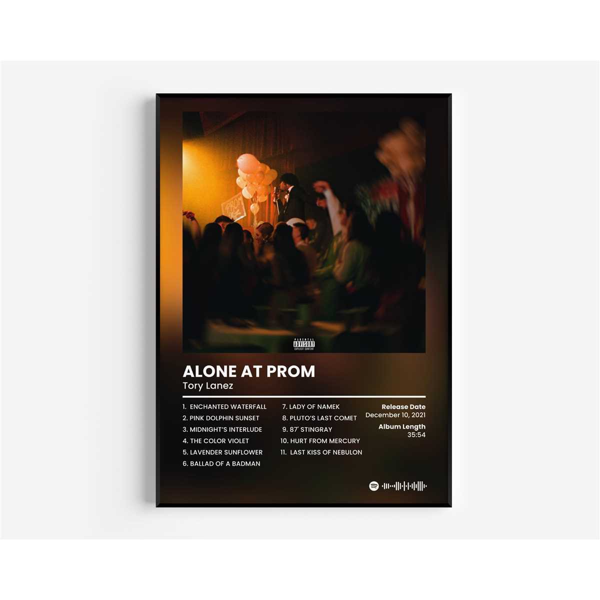 Tory Lanez Cover Poster, Alone At Prom Print, Classics Rap P | Inspire ...