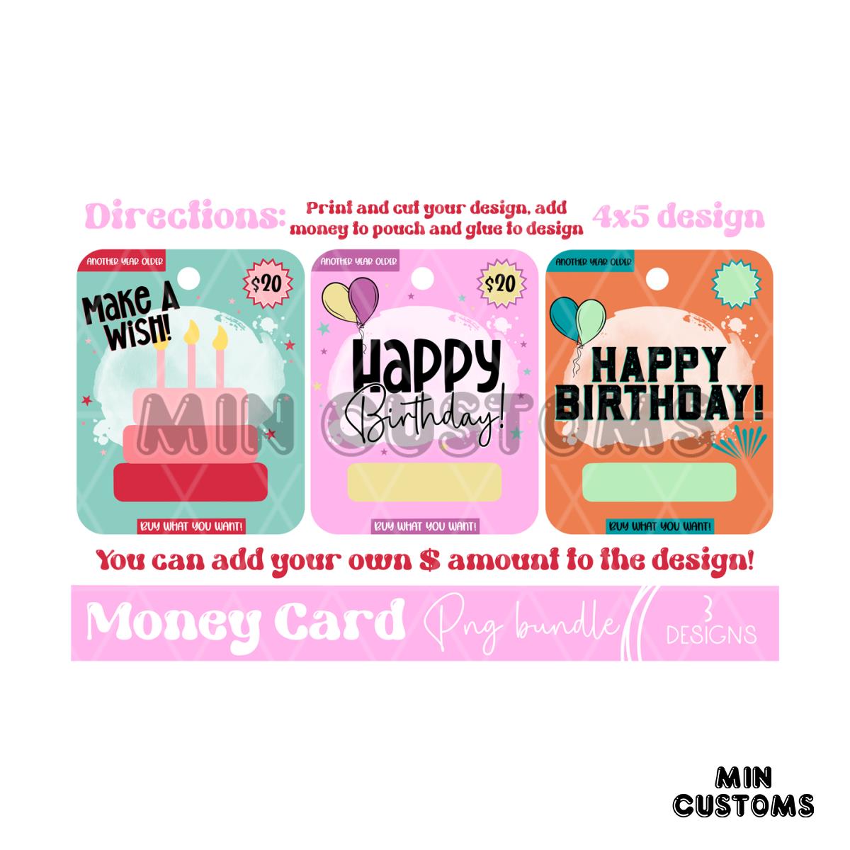 Printable Birthday Card, Money Card | Inspire Uplift