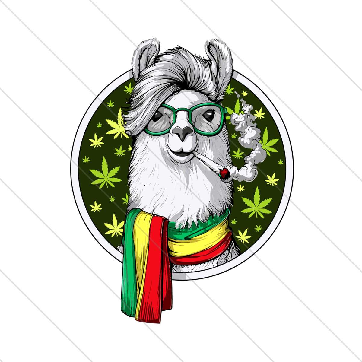 Llama Smoking Weed, Weed Hippie, Trending Svg, Weed Svg, Fun | Inspire ...