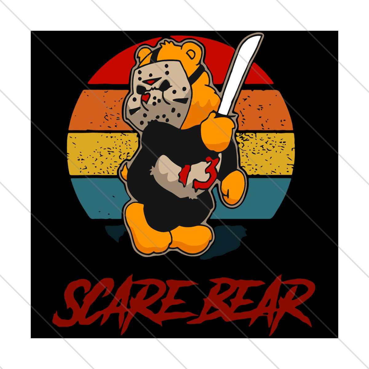 Scare bear, halloween Svg, scary bear svg, bear svg, hallowe | Inspire ...