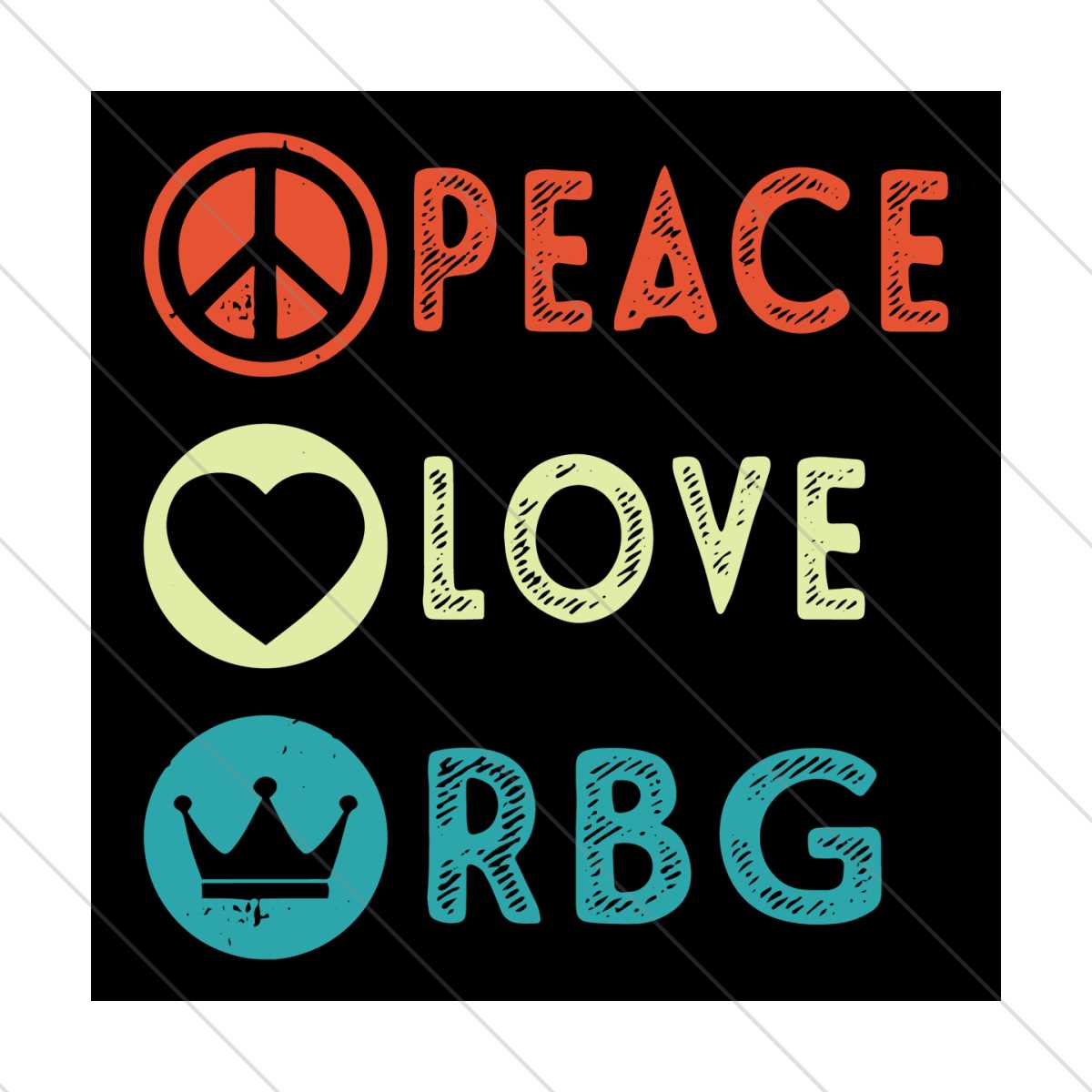 Peach Love RBG Svg,Notorious Rbg Svg,Ruth Bader Ginsburg Svg - Inspire ...