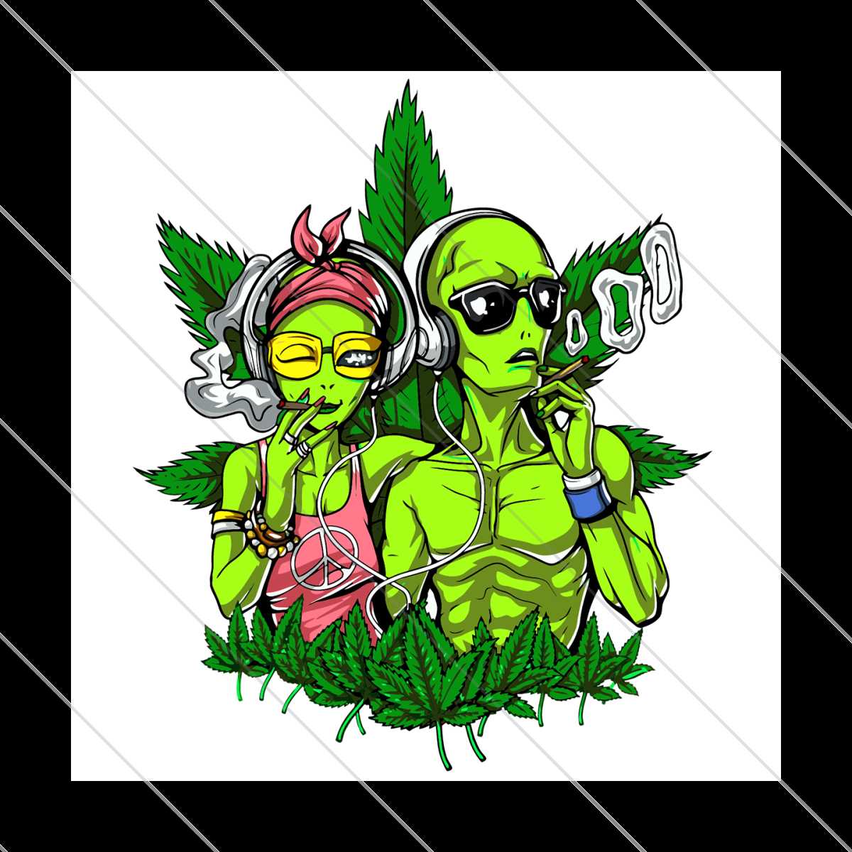 Hippie Aliens Smoking Weed Bong, Trending Svg, Weed Hippie, | Inspire ...